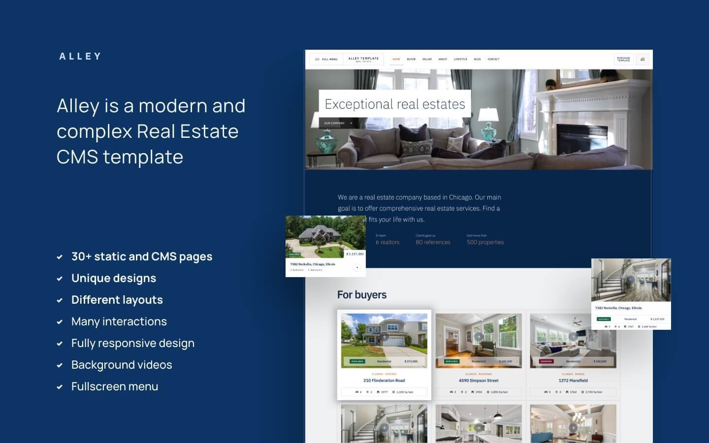 Alley - Real Estate HTML5 Responsive Website Template