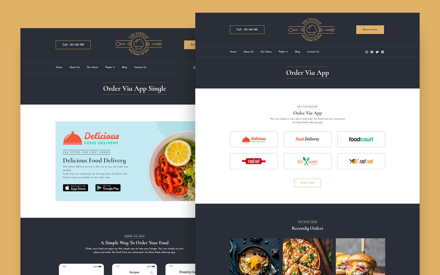 TasteEat - Restaurant HTML5 Responsive Website Template