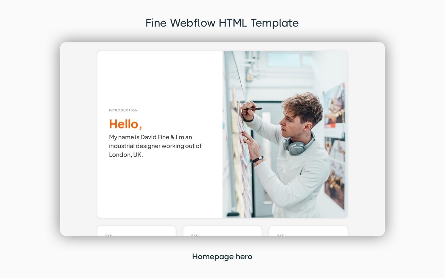 Fine - Portfolio HTML5 Responsive Website Template