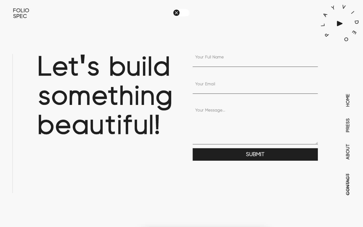 FolioSpec Extended - Portfolio HTML5 Responsive Website Template