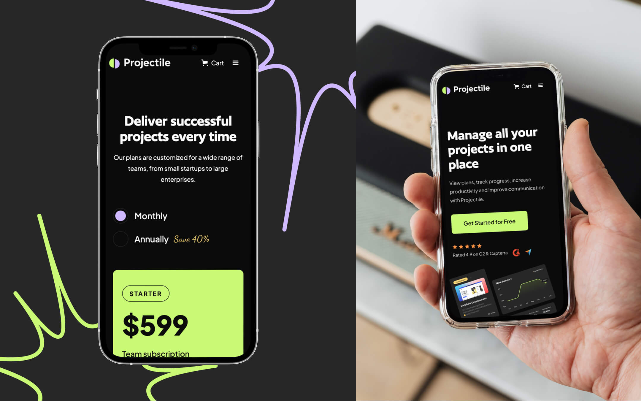 Projectile - SaaS HTML5 Responsive Website Template