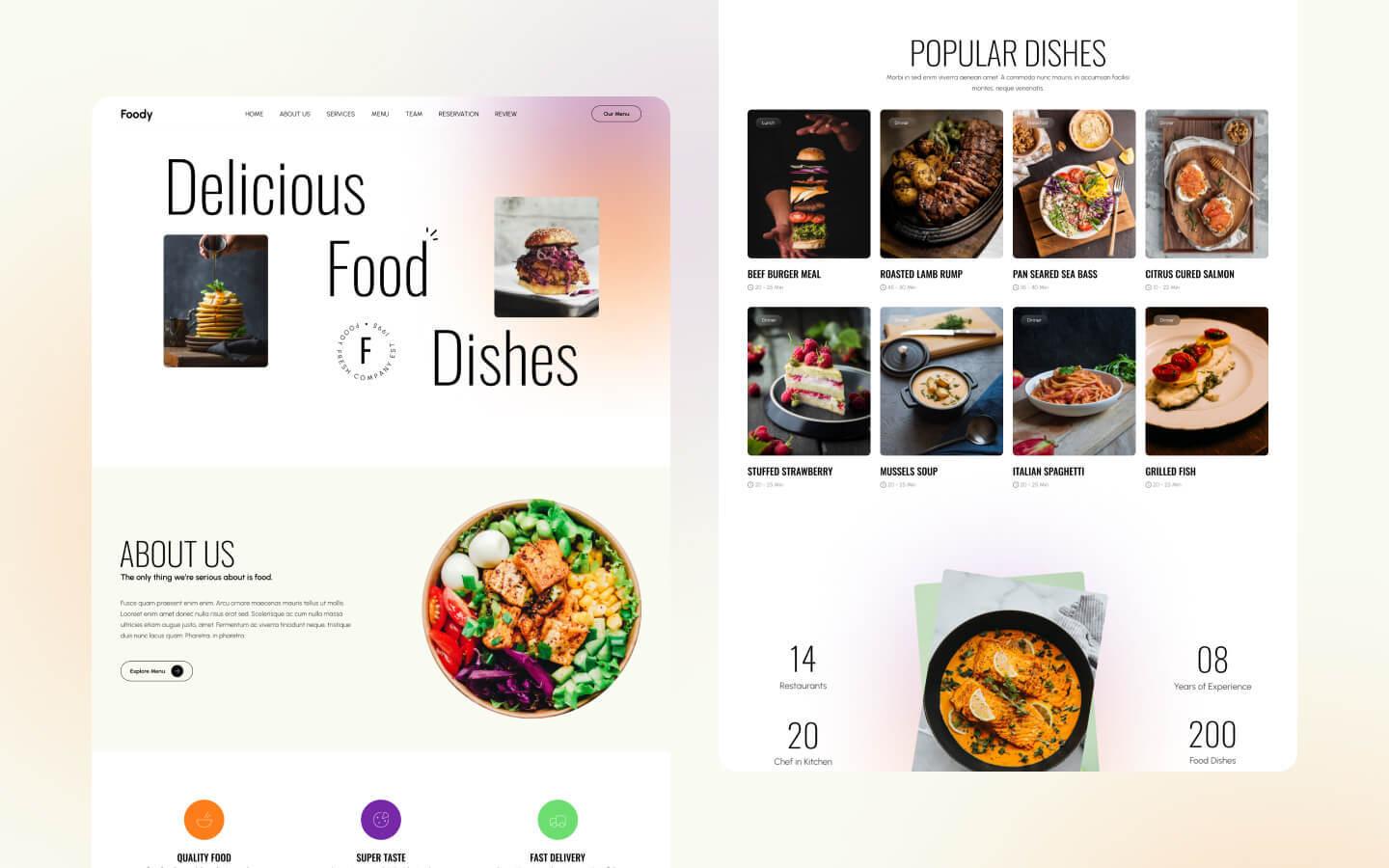 Foody - Restaurant HTML5 Responsive Website Template