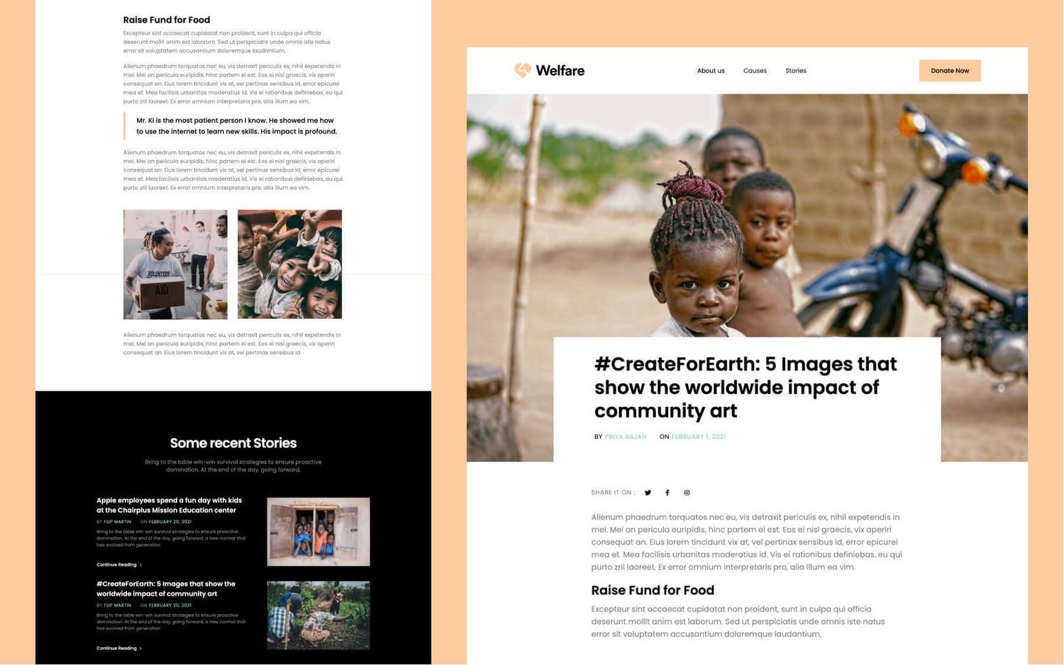 Welfare - Charity HTML5 Responsive Website Template