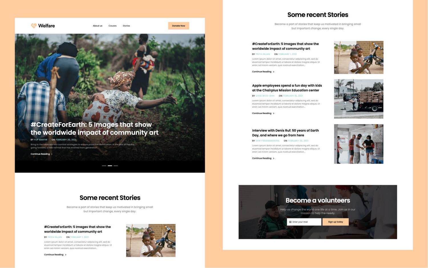 Welfare - Charity HTML5 Responsive Website Template