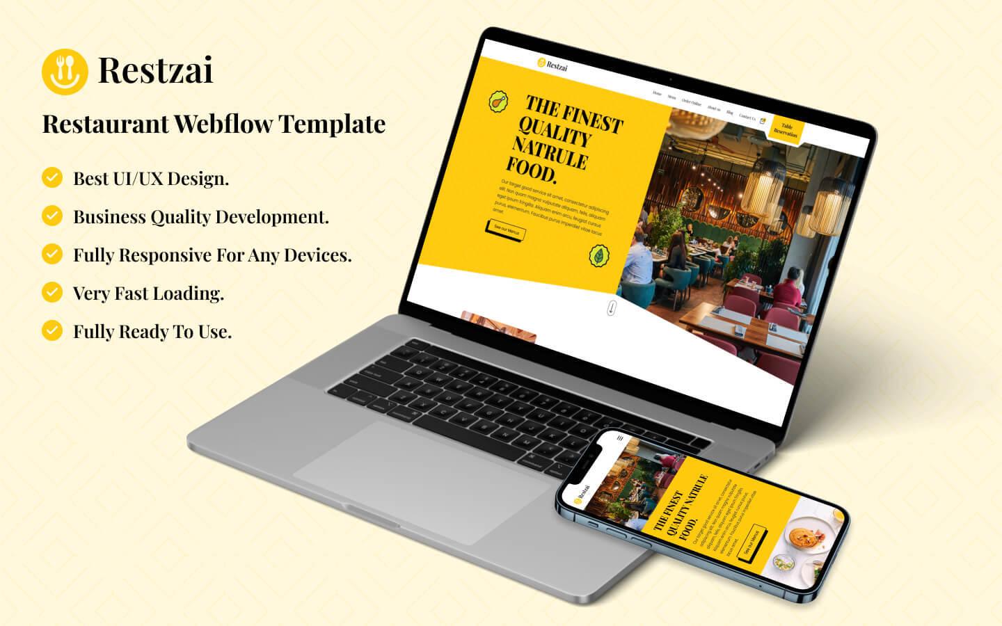 Restzai - Restaurant HTML5 Responsive Website Template