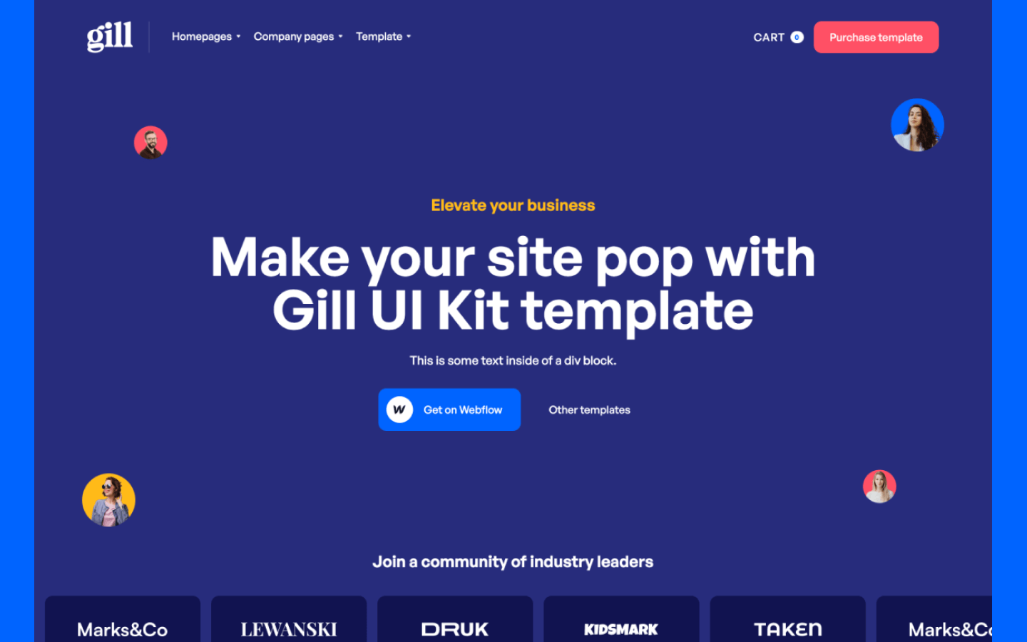 Gill - Landing page HTML5 Responsive Website Template