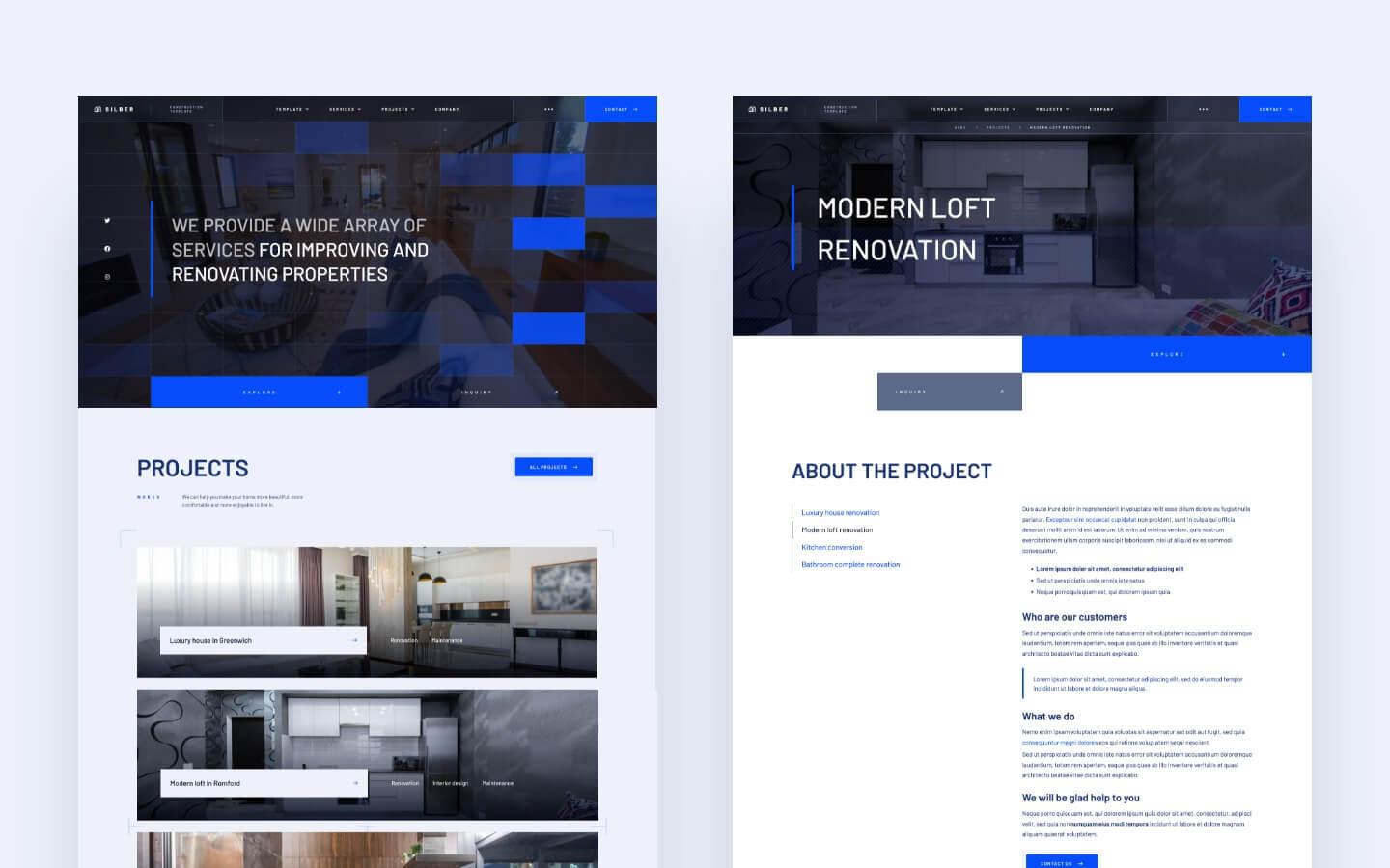 Silber - Construction HTML5 Responsive Website Template