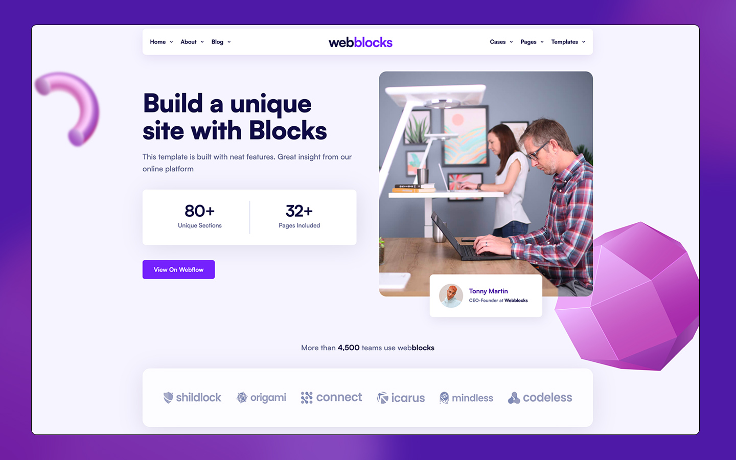 WebBlocks - Creative HTML5 Responsive Website Template