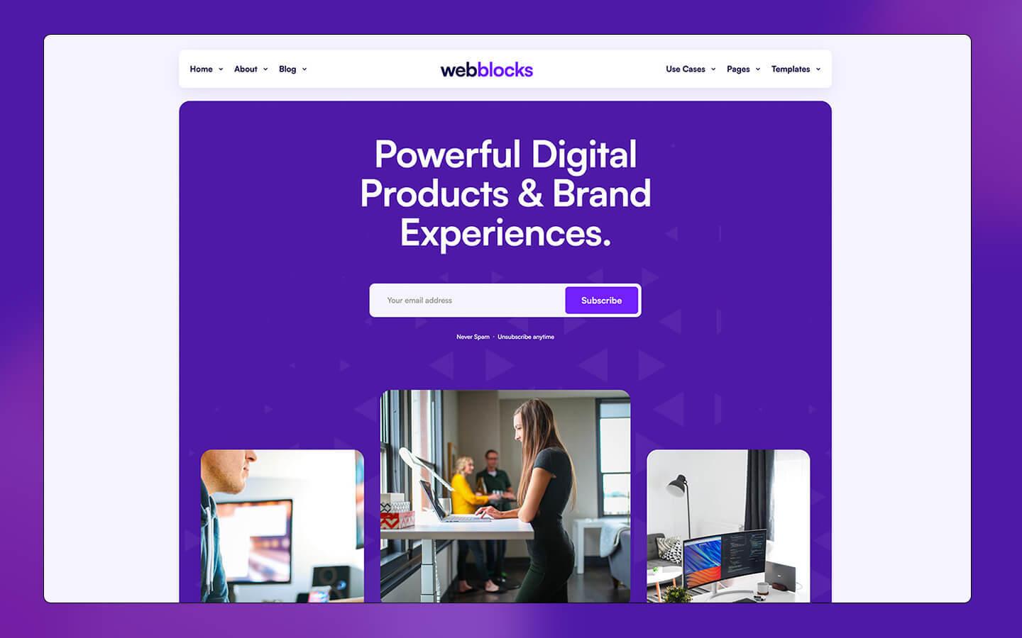 WebBlocks - Creative HTML5 Responsive Website Template