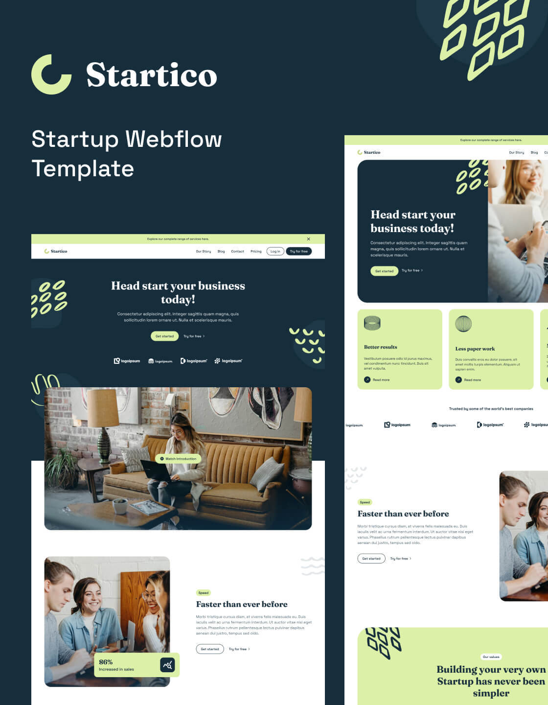 Startico - Startup HTML5 Responsive Website Template