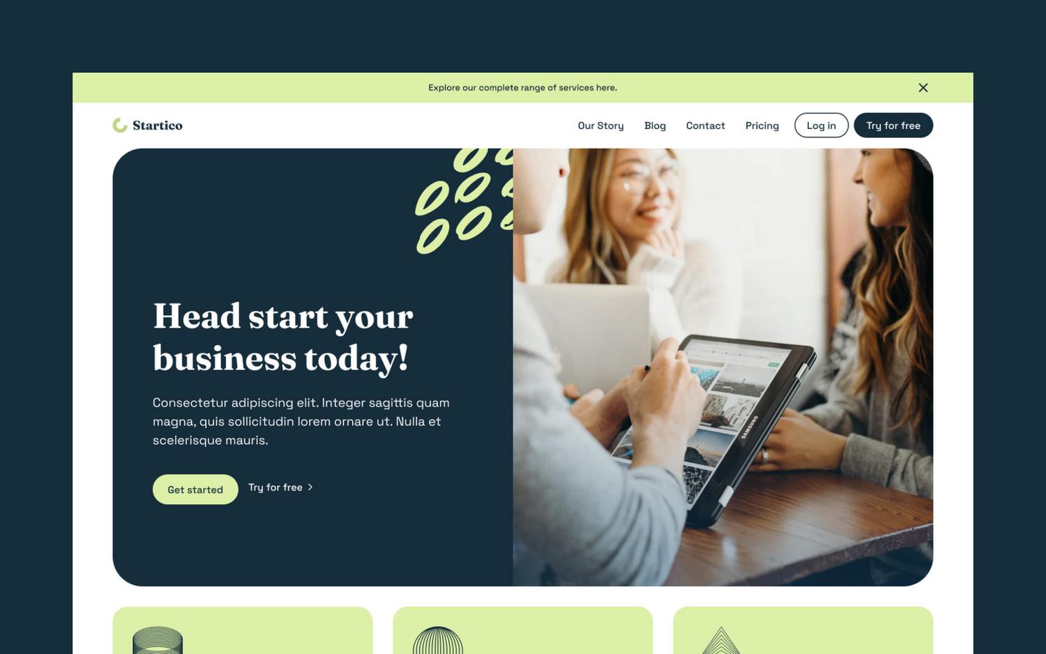 Startico - Startup HTML5 Responsive Website Template