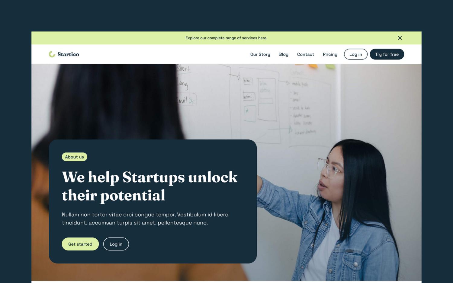 Startico - Startup HTML5 Responsive Website Template