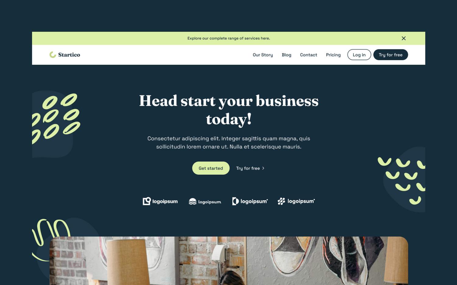 Startico - Startup HTML5 Responsive Website Template