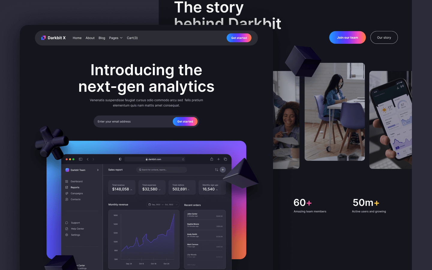 Darkbit X - App HTML5 Responsive Website Template