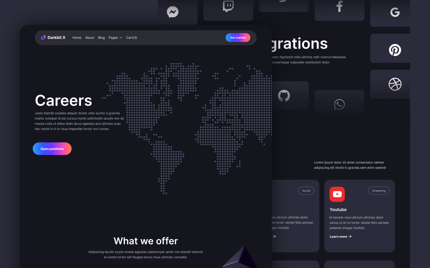 Darkbit X - App HTML5 Responsive Website Template