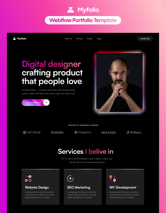 Myfolio Portfolio HTML5 Responsive Website Template