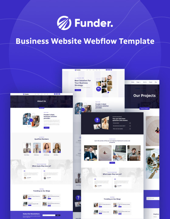Funder - Agency HTML5 Responsive Website Template