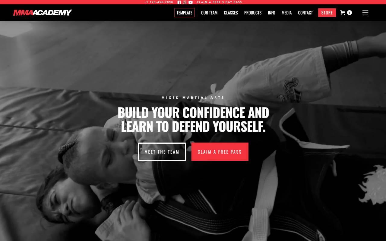 MMA Academy - Gym HTML5 Responsive Website Template
