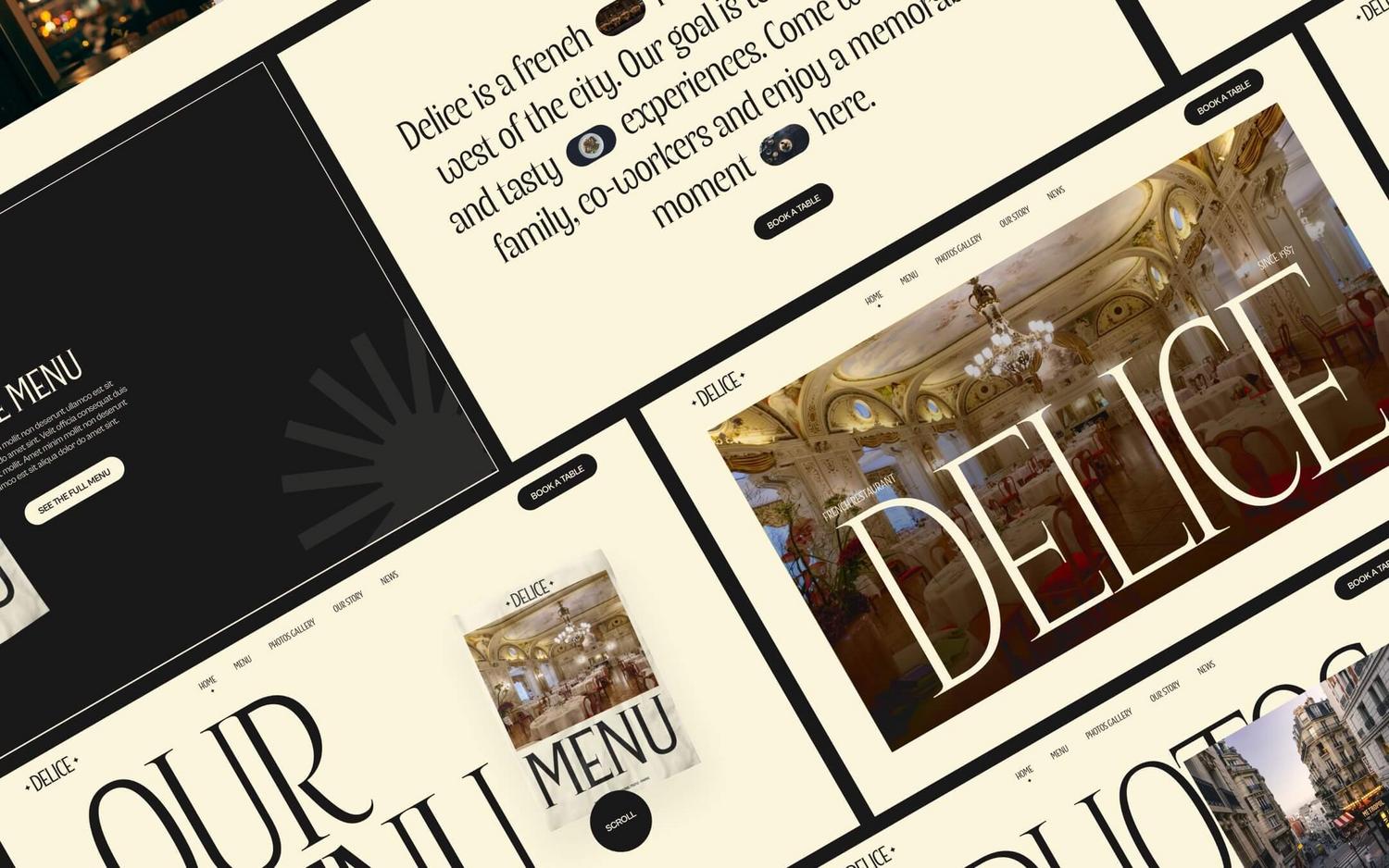 Delice - Restaurant HTML5 Responsive Website Template