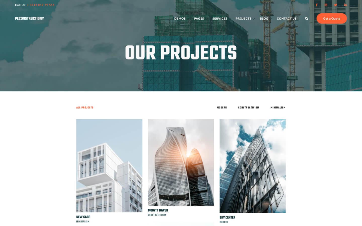 Peconstructiony - Construction HTML5 Responsive Website Template
