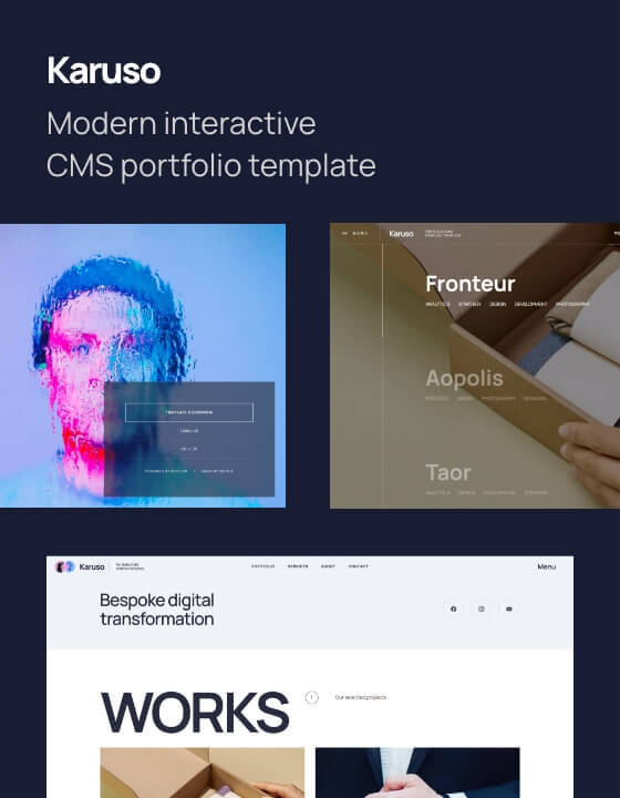 Karuso - Portfolio HTML5 Responsive Website Template