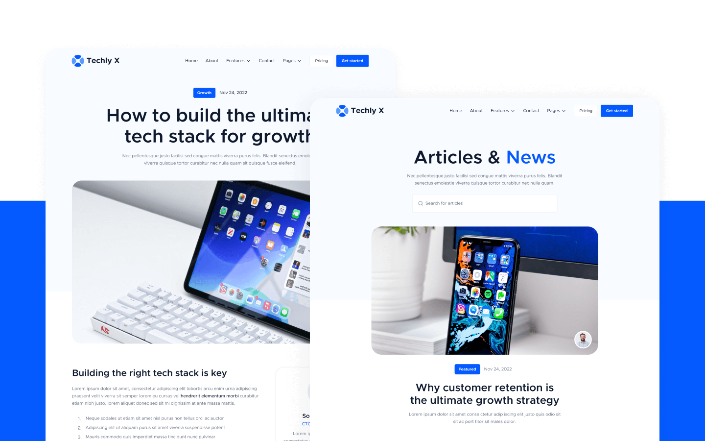 Techly X - Startup HTML5 Responsive Website Template Techly X - Startup HTML5 Responsive Website Template