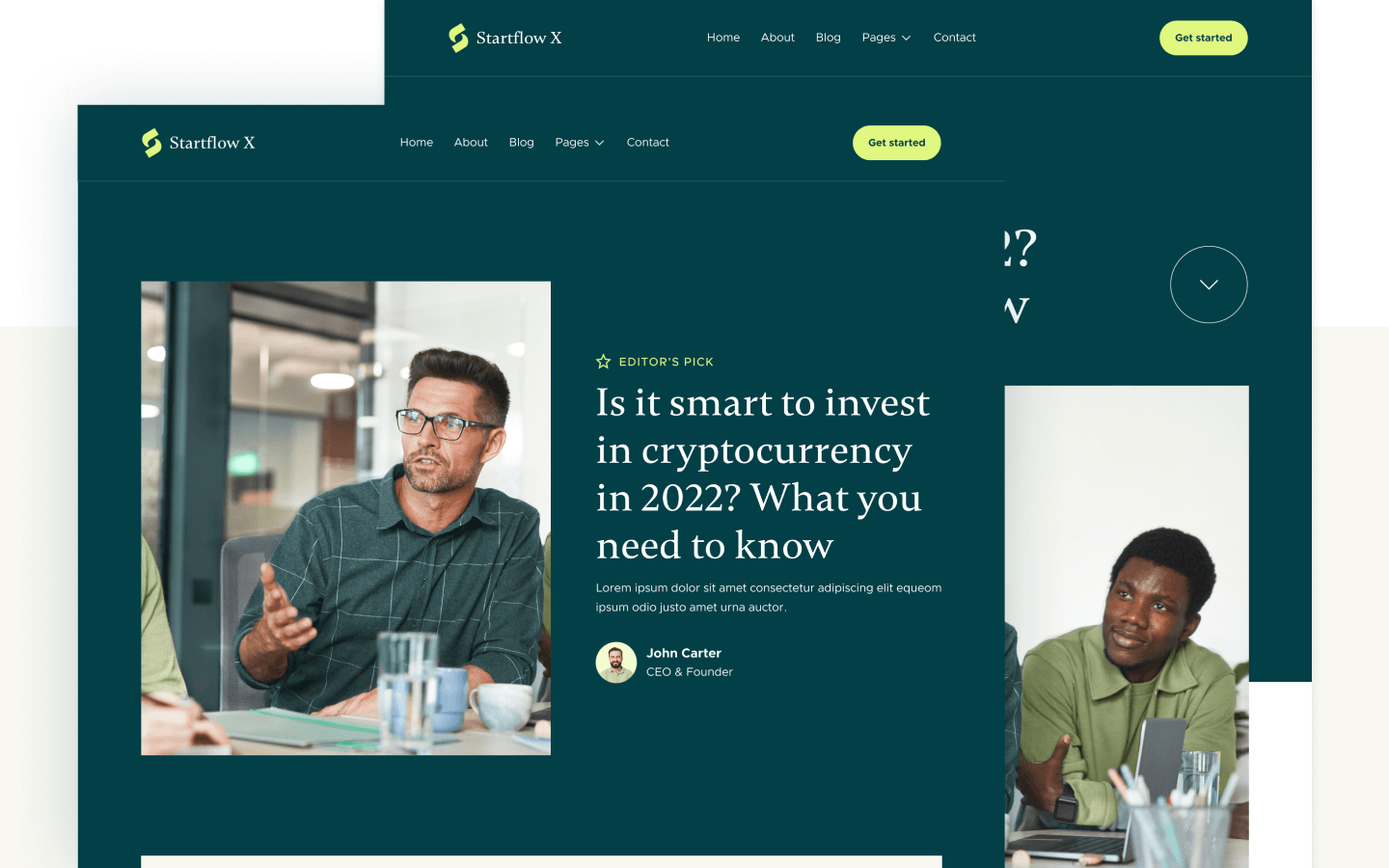 Startflow X - Startup HTML5 Responsive Website Template
