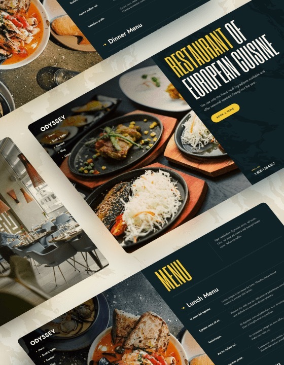 Odyssey - Restaurant HTML5 Responsive Website Template
