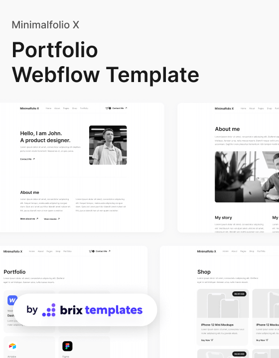 Minimalfolio X by BRIX Templates | Muzli Creative Store
