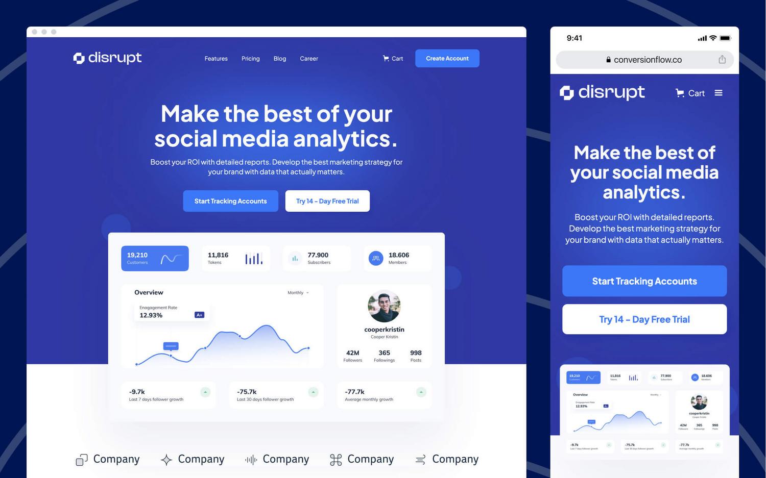 Disrupt - Startup HTML5 Responsive Website Template