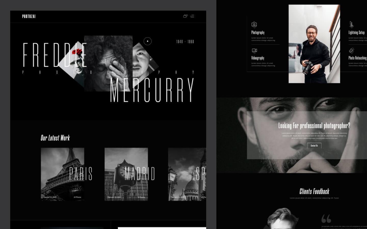 Photozai - Photography HTML5 Responsive Website Template