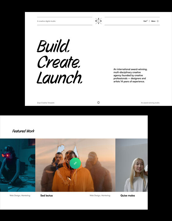 Zoya - Creative HTML5 Responsive Website Template