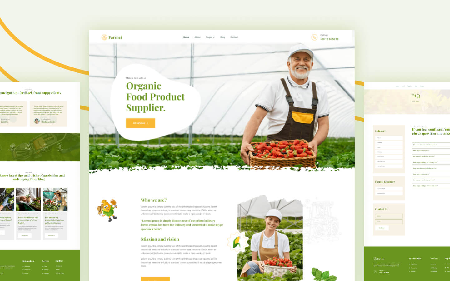 Farmzi - Agriculture HTML5 Responsive Website Template