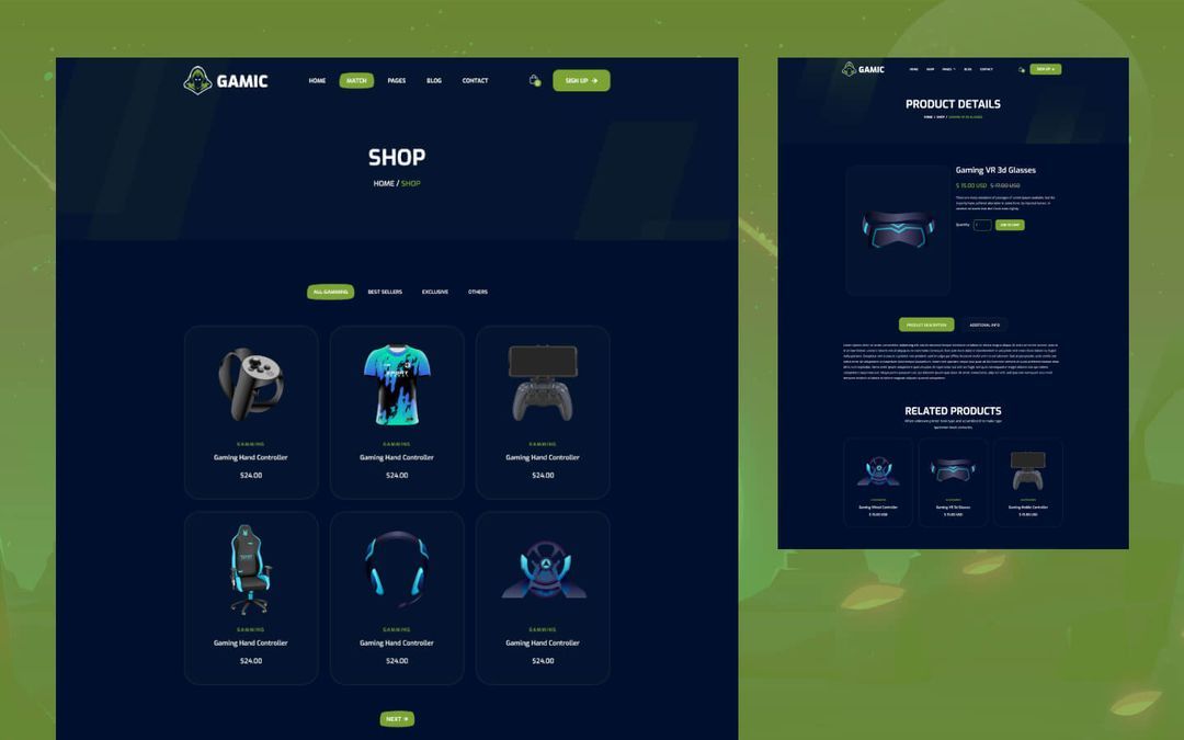 Gamic - Game HTML5 Responsive Website Template