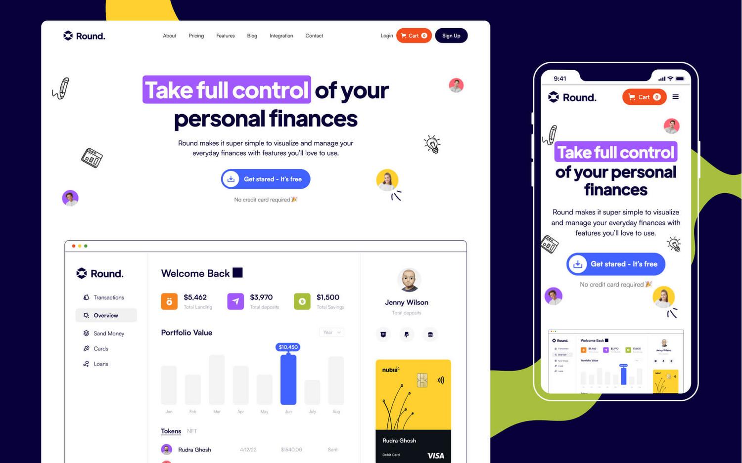Round - Startup HTML5 Responsive Website Template