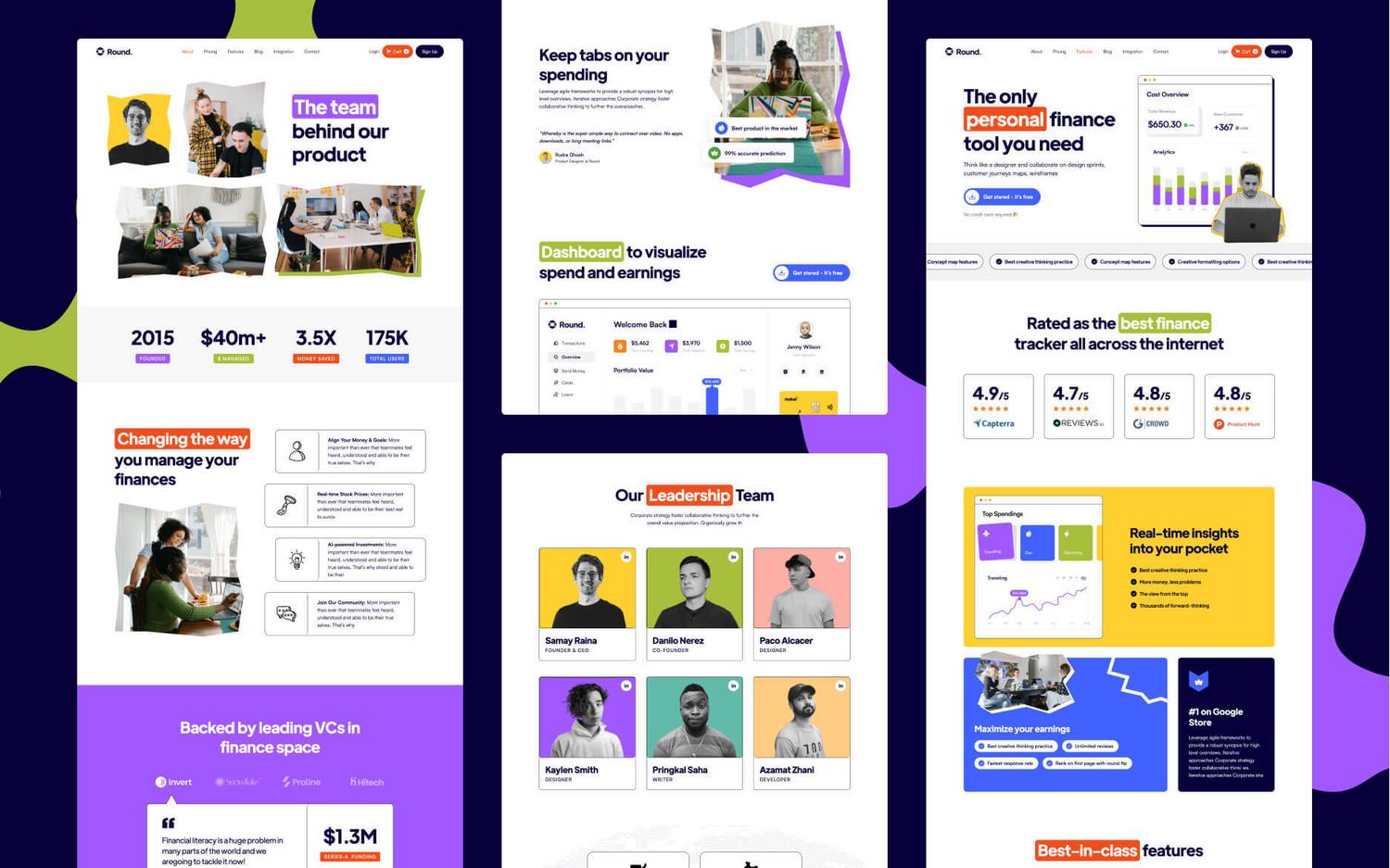 Round - Startup HTML5 Responsive Website Template