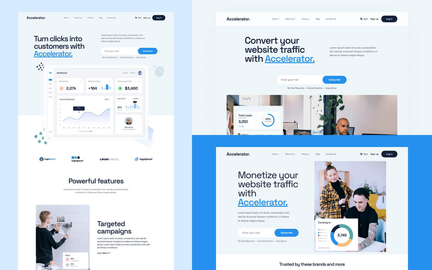 Accelerator - SaaS HTML5 Responsive Website Template