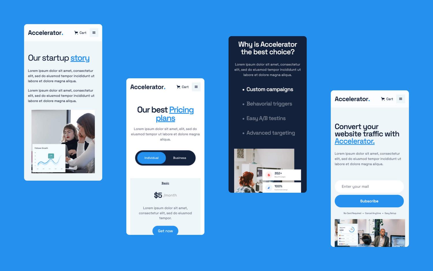 Accelerator - SaaS HTML5 Responsive Website Template