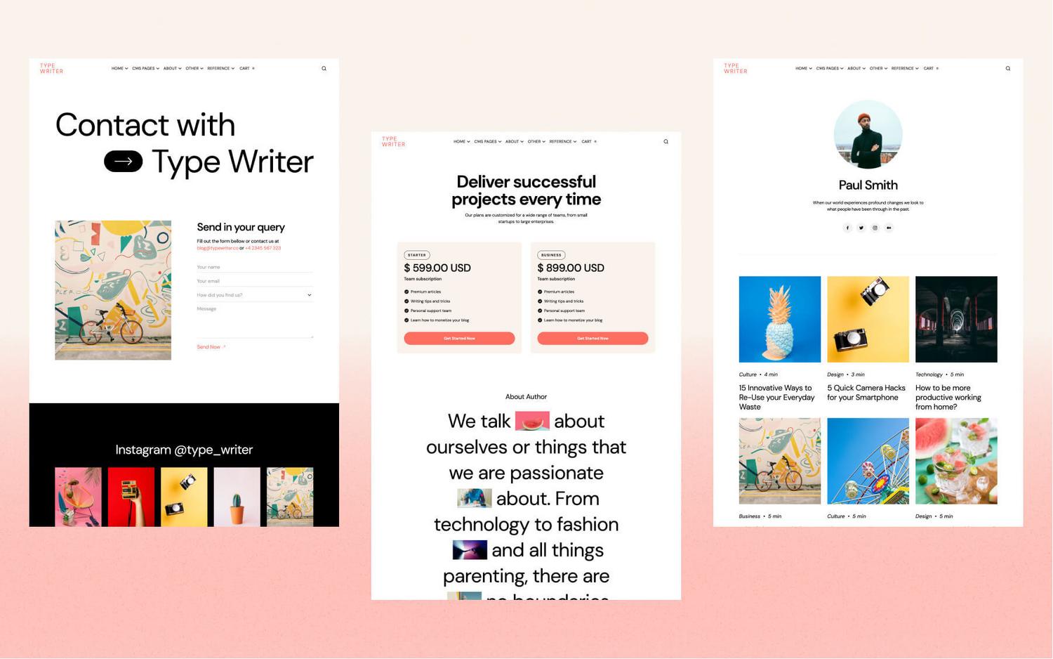 Typewriter - Technology HTML5 Responsive Website Template