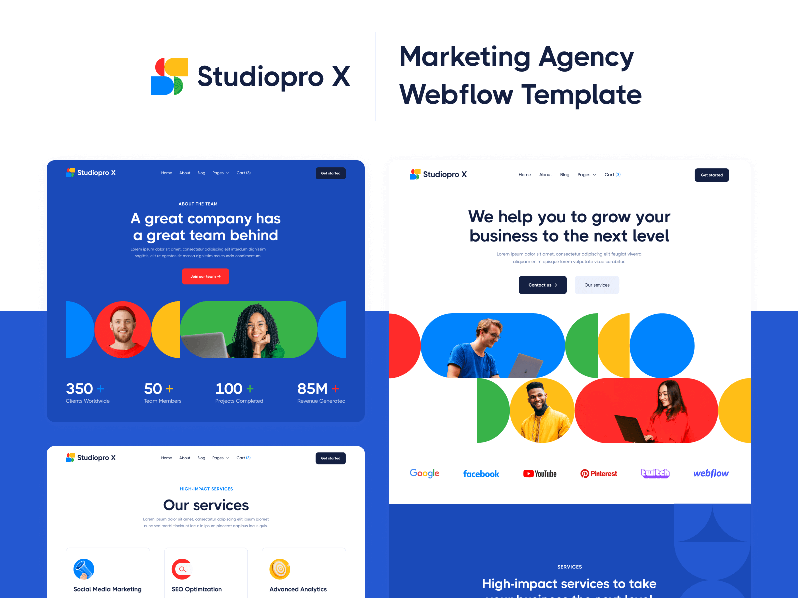 Studiopro X - Agency HTML5 Responsive Website Template