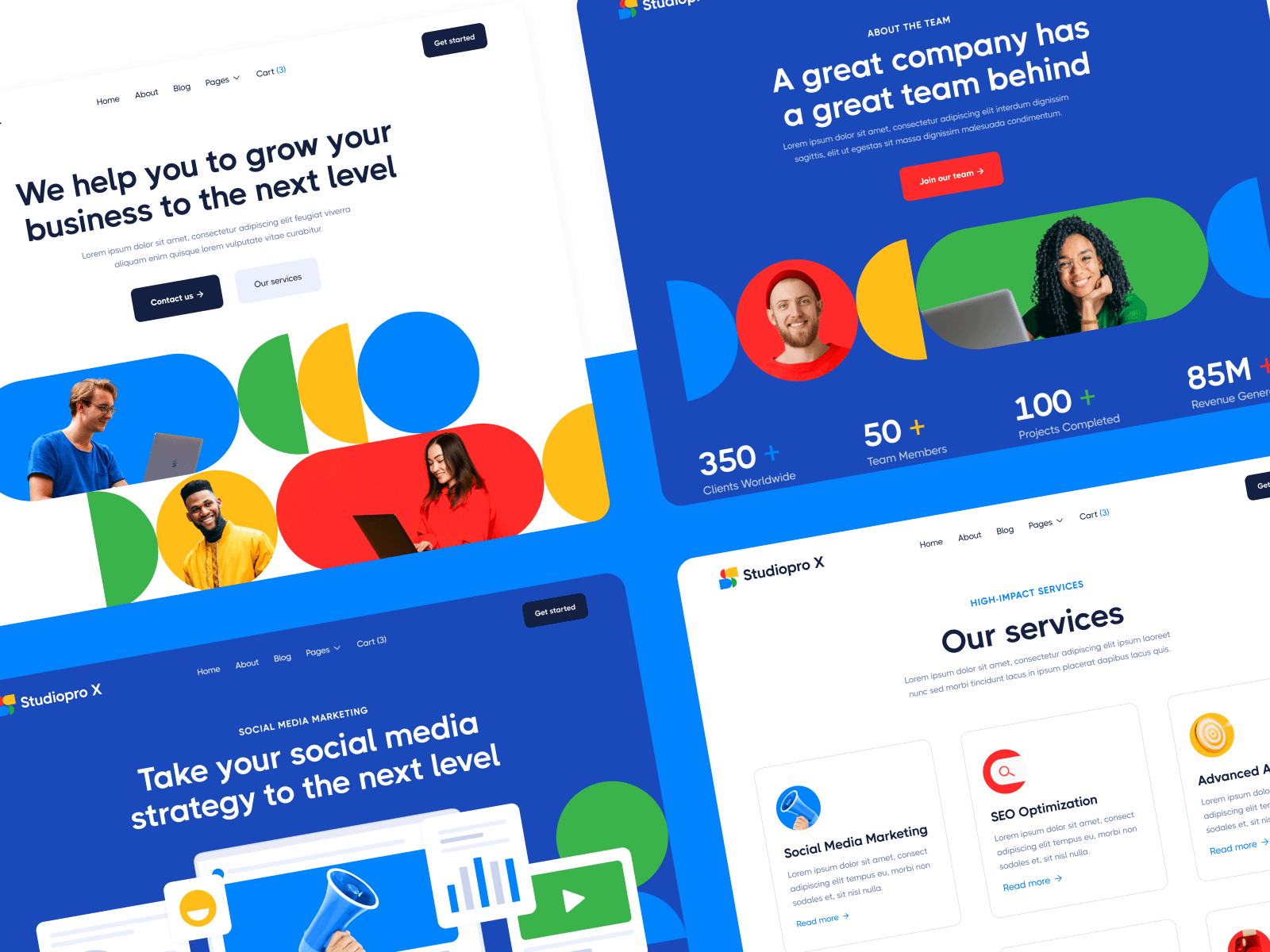 Studiopro X - Agency HTML5 Responsive Website Template