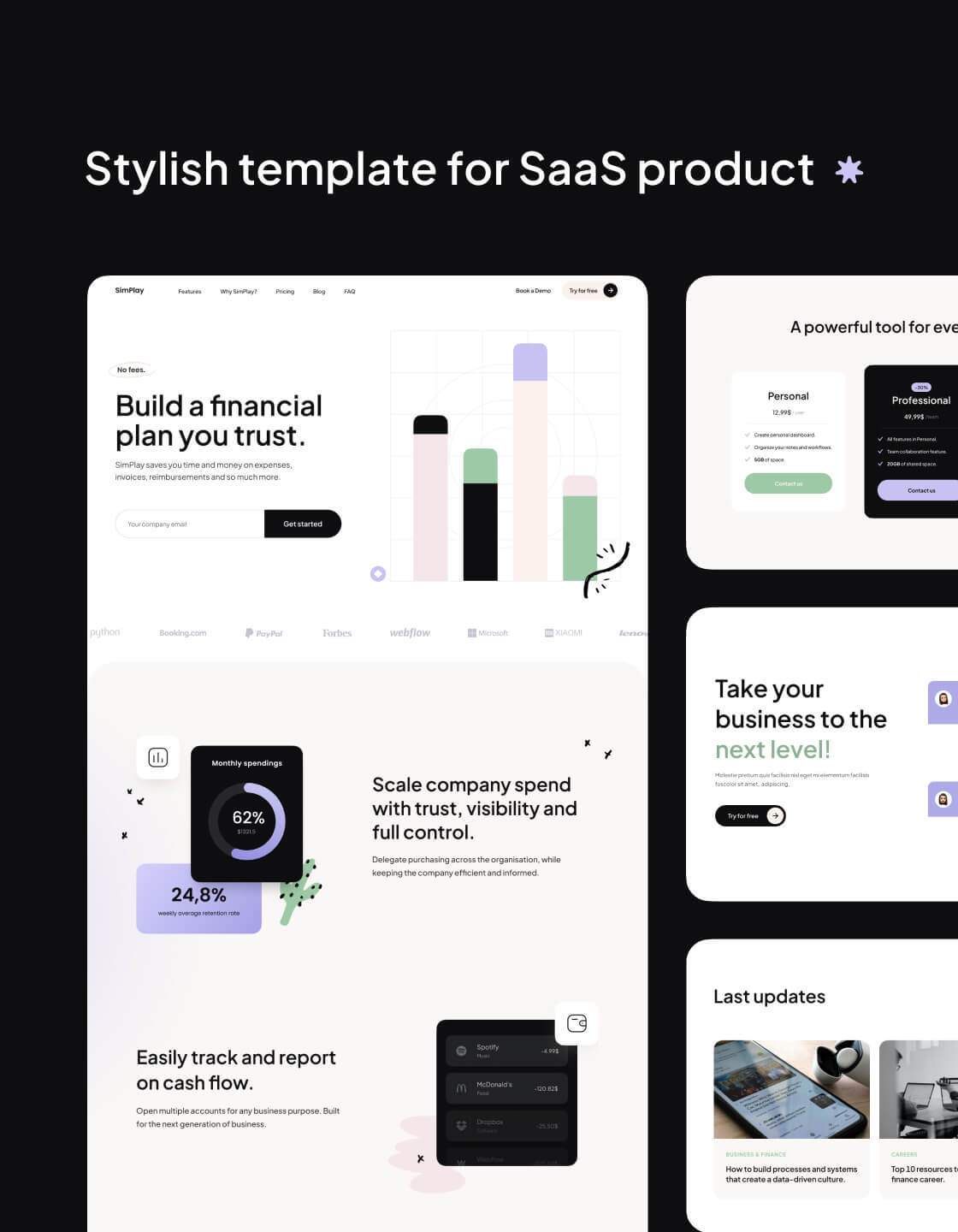 SimPlay - SaaS HTML5 Responsive Website Template