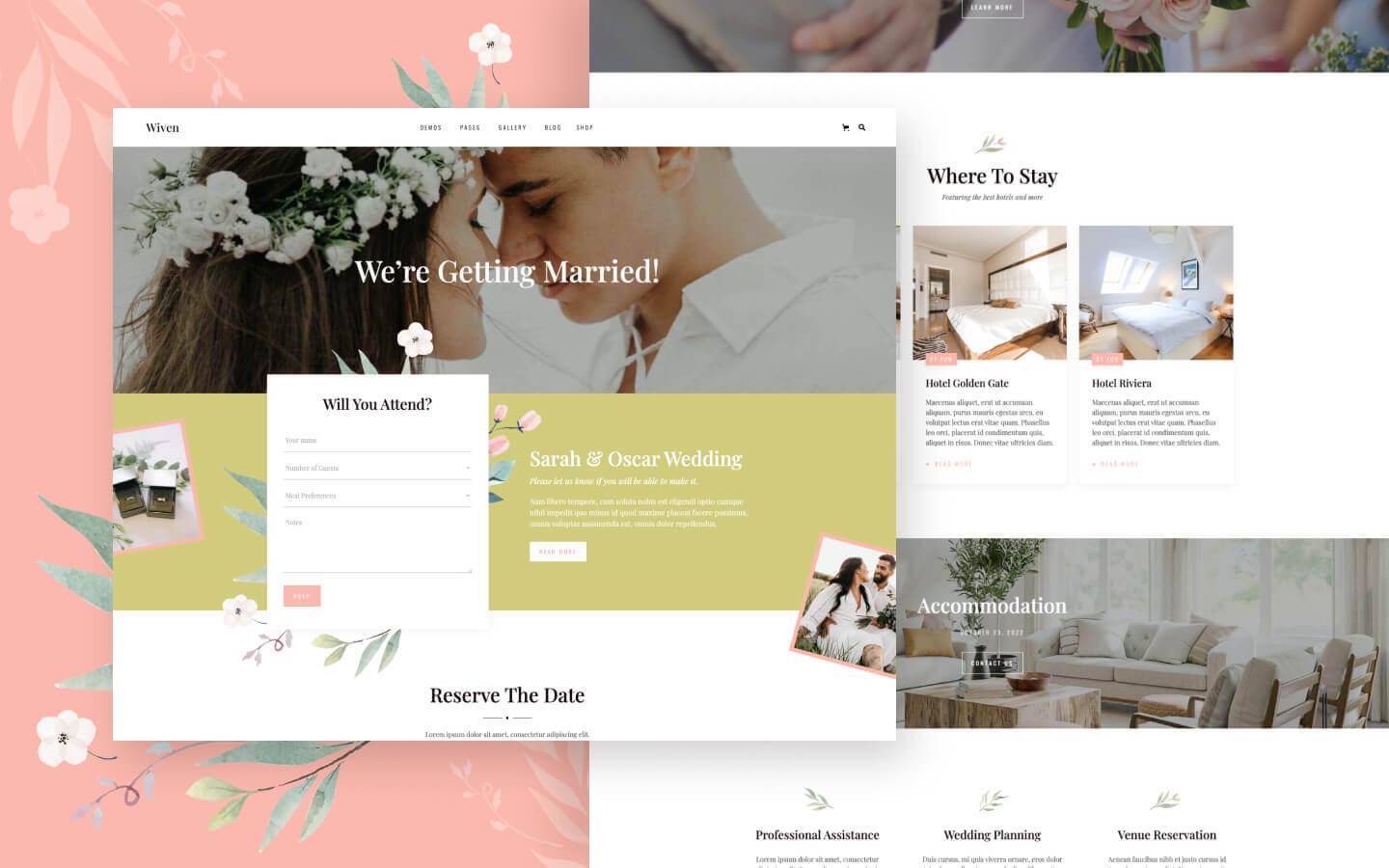 Wiven - Wedding HTML5 Responsive Website Template