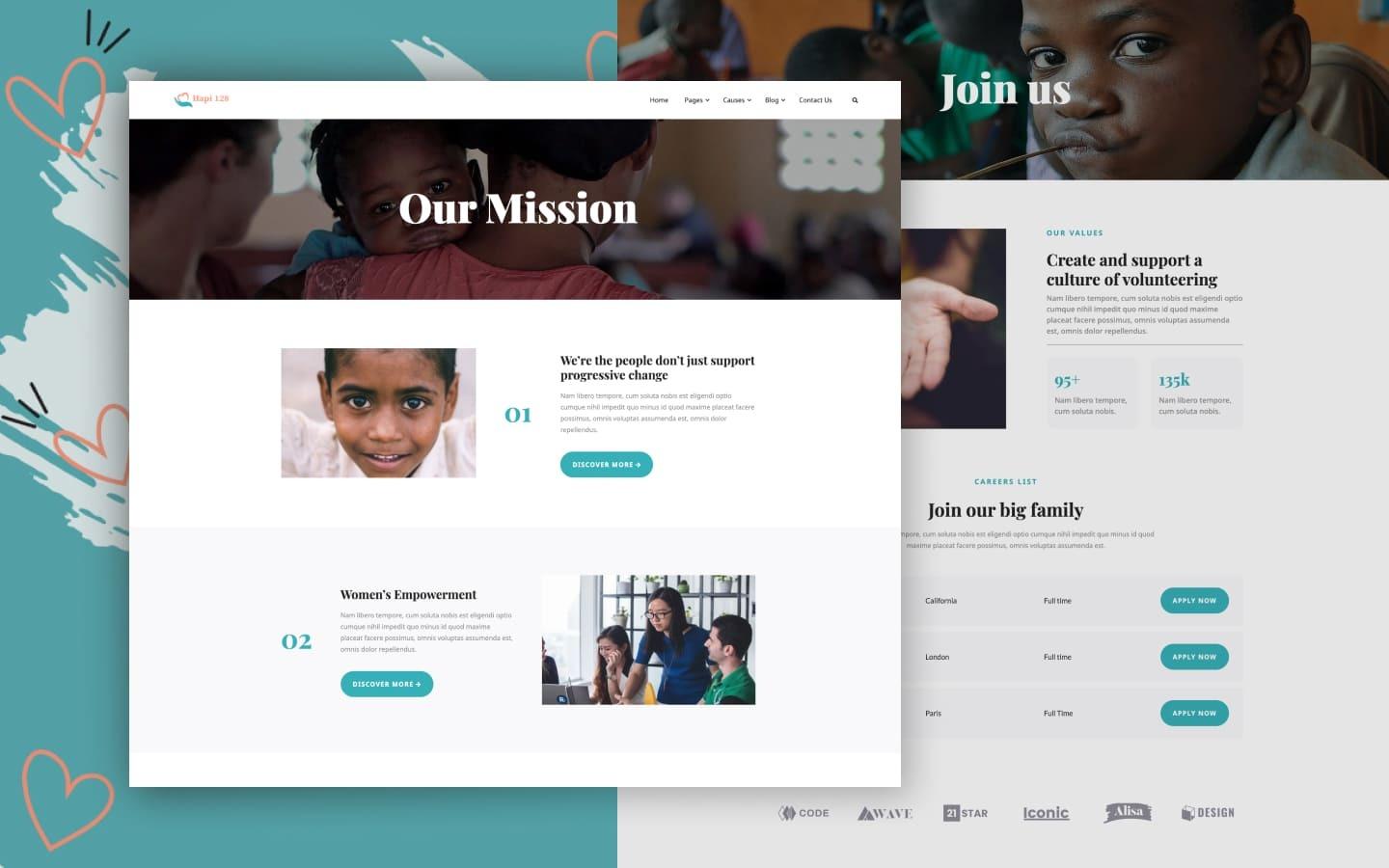 Hapi 128 - Charity HTML5 Responsive Website Template