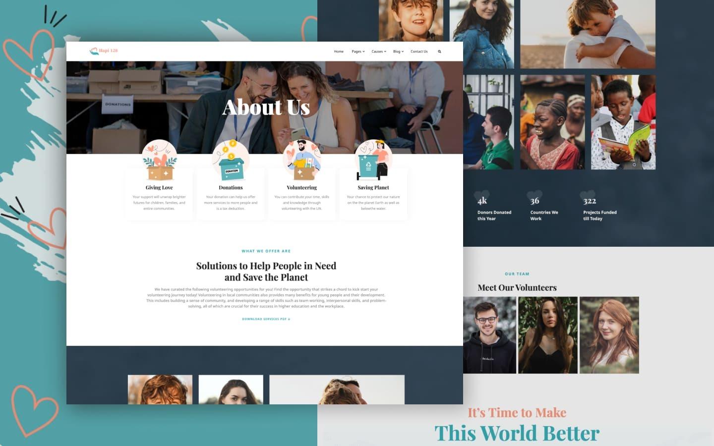 Hapi 128 - Charity HTML5 Responsive Website Template