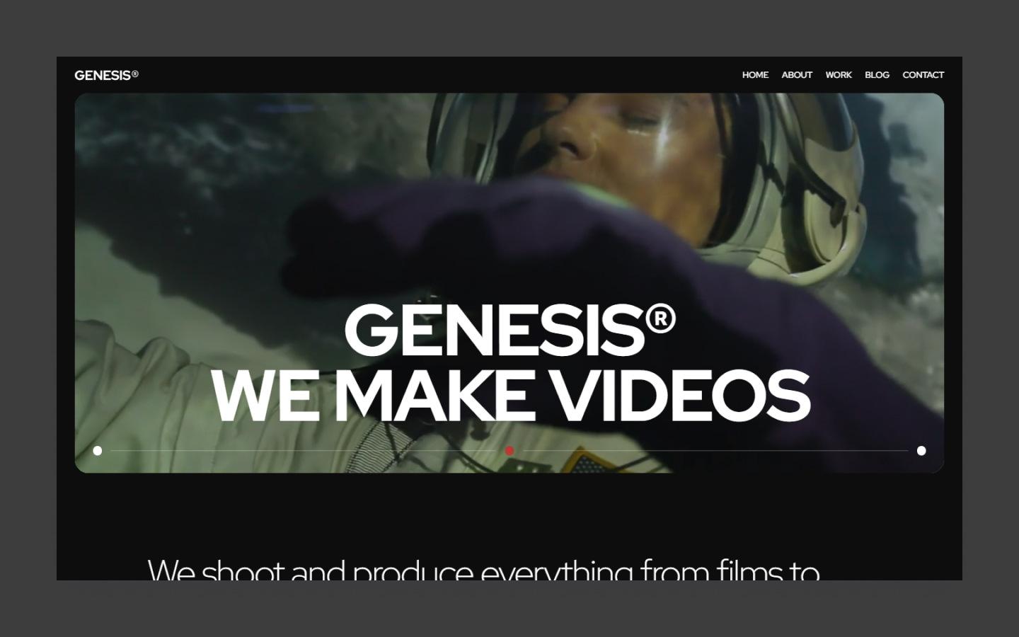 Genesis - Video HTML5 Responsive Website Template
