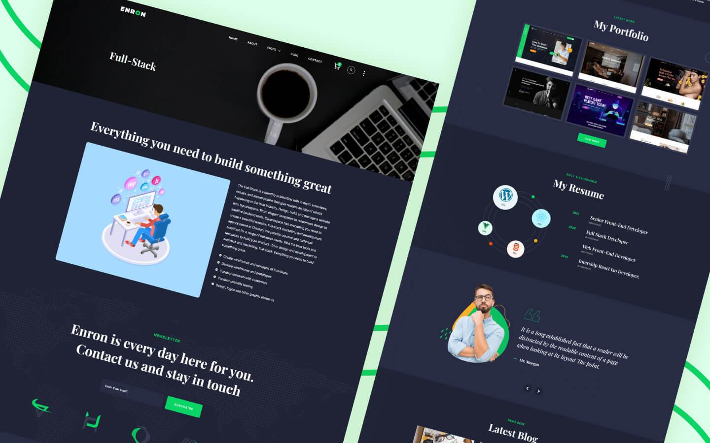 Enron - Portfolio HTML5 Responsive Website Template