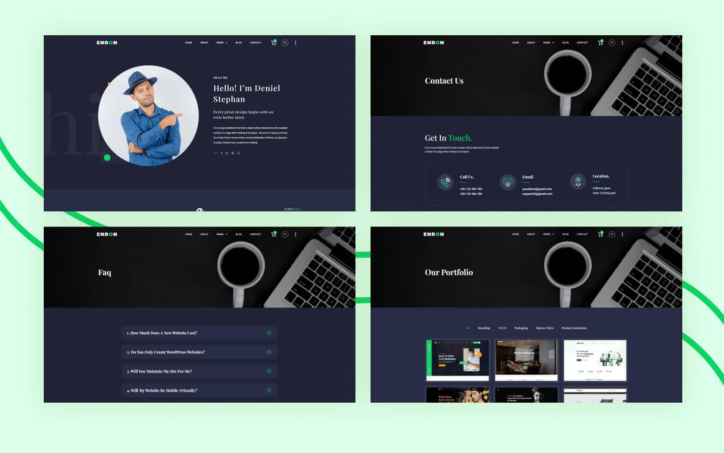 Enron - Portfolio HTML5 Responsive Website Template