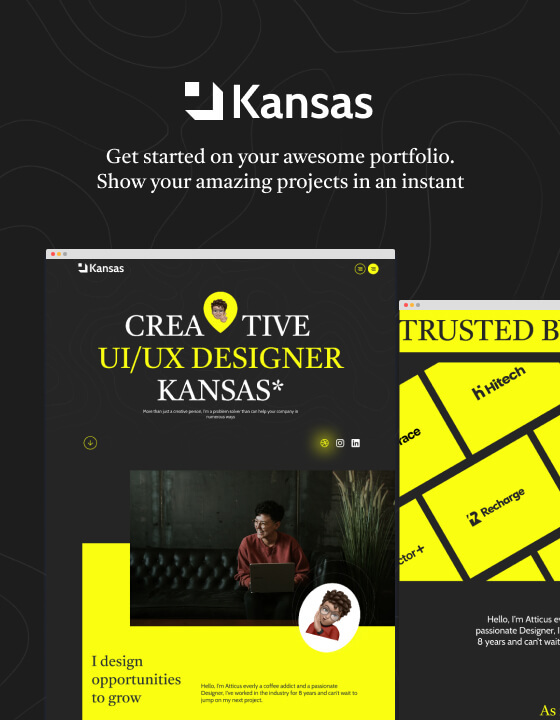 Kansas - Portfolio HTML5 Responsive Website Template