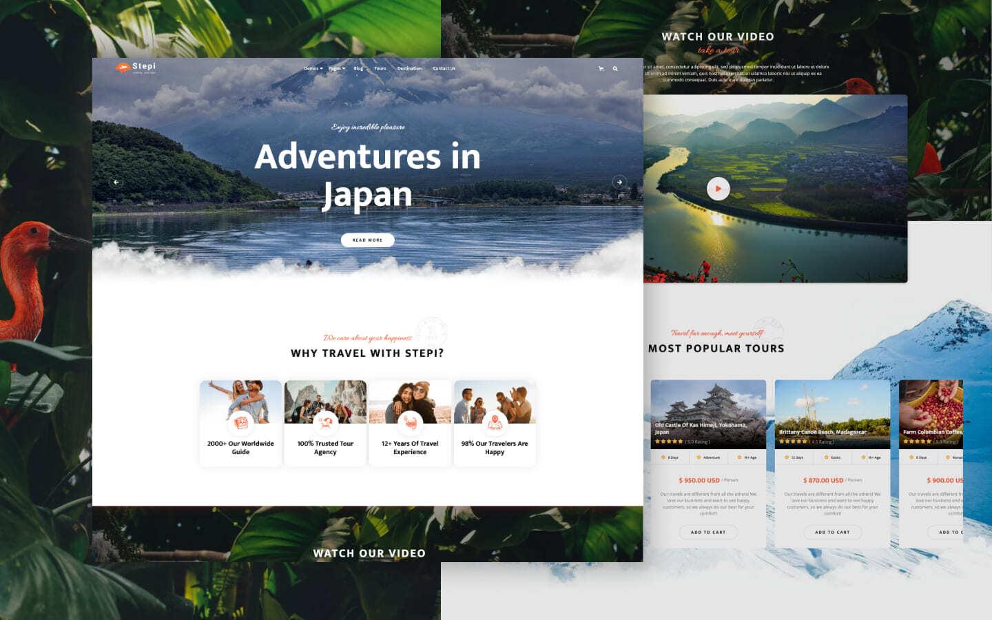 Stepi 128 - Tourism HTML5 Responsive Website Template